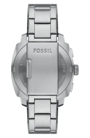 Fossil Machine Chronograph Bracelet Watch - Silver