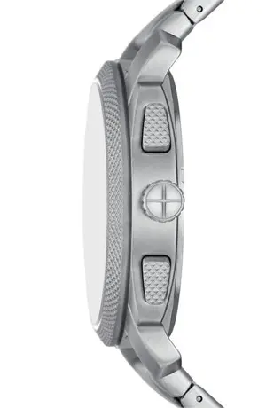 Fossil Machine Chronograph Bracelet Watch - Silver