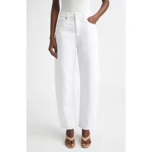 Alaïa Low Round Jeans - Blanc