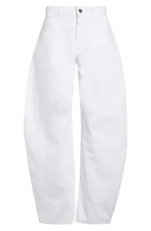 Alaïa Low Round Jeans - Blanc