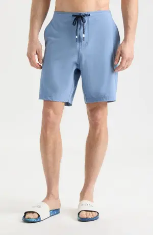 SALT LIFE Chino-style Tournament Walking Shorts - Harbor Blue Heather