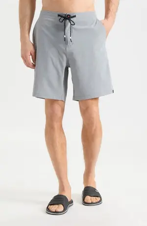 SALT LIFE Chino-Style Tournament Walking Shorts Heather Grey
