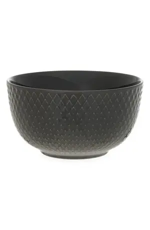LYNGBY PORCELAEN Rhombe Earth Small Bowl - Black