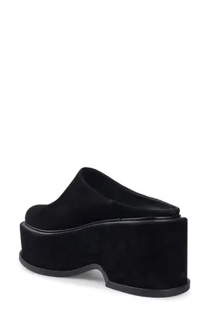 ARTISAN CRAFTED BY ZIGI Bizzy Platform Clog - Black Suede