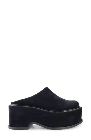 ARTISAN CRAFTED BY ZIGI Bizzy Platform Clog - Black Suede