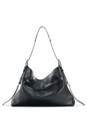 Givenchy Voyou Leather Shoulder Bag - Black