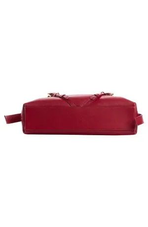 Givenchy Voyou Leather Shoulder Bag - Dark Red