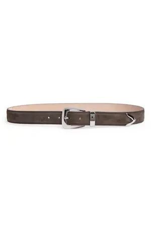 Khaite Benny Suede Belt - Ebano