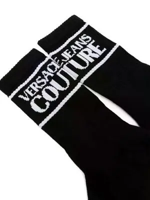 Versace Intarsia-knit Logo Socks