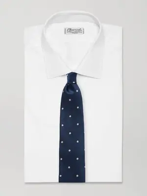 TOM FORD 8cm Polka-dot Silk-satin Tie - Blue