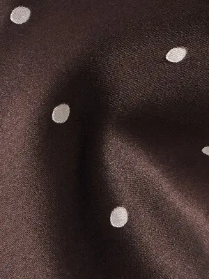 TOM FORD 8cm Polka-dot Silk-satin Tie - Brown
