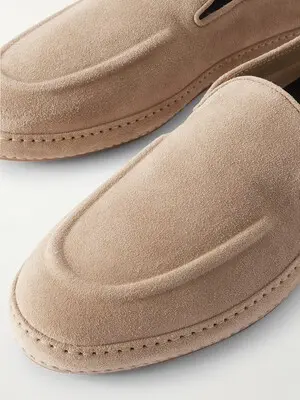 Canali Suede Loafers - Neutrals