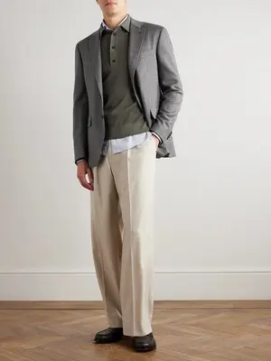 Canali Impeccabile Wool Suit Jacket - Gray