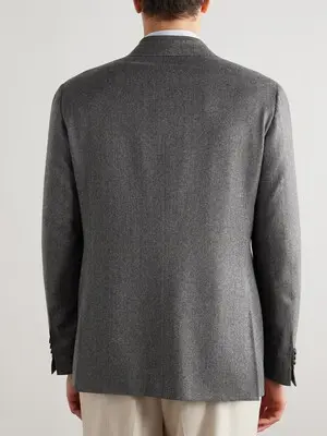Canali Impeccabile Wool Suit Jacket - Gray