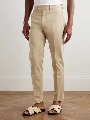 TOM FORD Tapered Cotton-blend Twill Chinos
