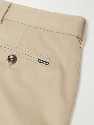 TOM FORD Tapered Cotton-blend Twill Chinos
