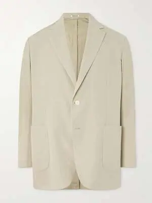 Auralee Oversized Cotton And Wool-blend Gabardine Blazer