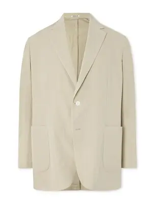 Auralee Oversized Cotton And Wool-blend Gabardine Blazer