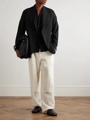 Auralee Oversized Cotton And Wool-blend Gabardine Blazer