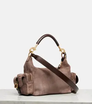 Chloé Suede Camera Bag - Beige