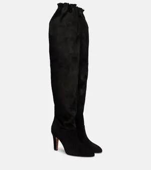 Chloé Suede Over-the-knee Boots - Black