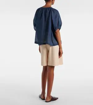 Loro Piana Gritt Ramie Shirt - Blue
