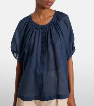 Loro Piana Gritt Ramie Shirt - Blue