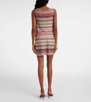 Missoni Zigzag Lamé Miniskirt - Multicoloured
