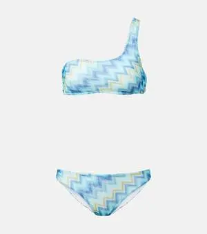 Missoni Zigzag One-shoulder Bikini - Multicoloured