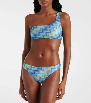 Missoni Zigzag One-shoulder Bikini - Multicoloured