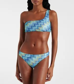 Missoni Zigzag One-shoulder Bikini - Multicoloured