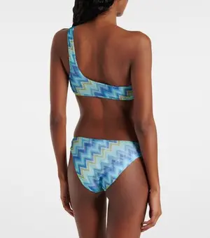 Missoni Zigzag One-shoulder Bikini - Multicoloured