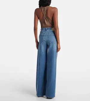 Citizens Of Humanity Lyra Long High-rise Wide-leg Jeans - Blue