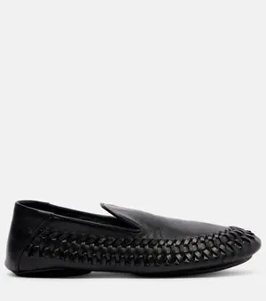 Proenza Schouler Whip Leather Loafers - Black