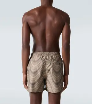 Frescobol Carioca Rio Printed Swim Trunks - Beige