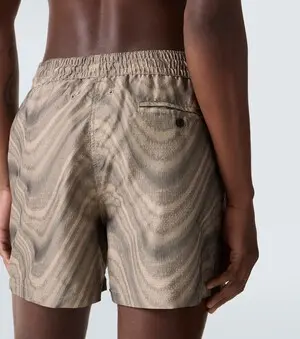 Frescobol Carioca Rio Printed Swim Trunks - Beige