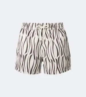 Frescobol Carioca Rio Printed Swim Trunks - Beige