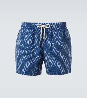 Frescobol Carioca Rio Printed Swim Trunks - Blue
