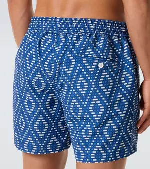 Frescobol Carioca Rio Printed Swim Trunks - Blue