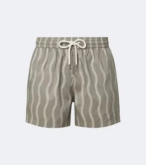 Frescobol Carioca Rio Printed Swim Trunks Green