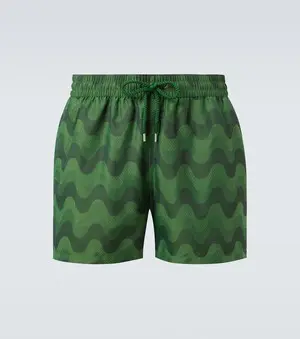 Frescobol Carioca Rio Printed Swim Trunks Green
