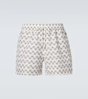 Frescobol Carioca Rio Printed Swim Trunks - Green