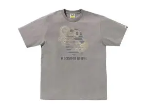 A BATHING APE Tiger And Dragon Ape Head Tee Shirt - Gray