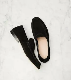 THE ROW Suede Loafers