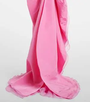 Carolina Herrera Bow-detail Strapless Crêpe Gown