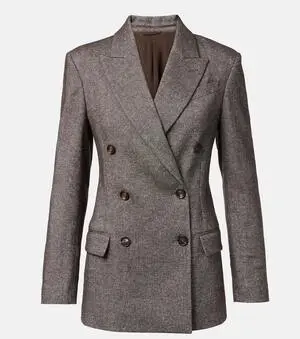 Brunello Cucinelli Wool And Linen-blend Blazer