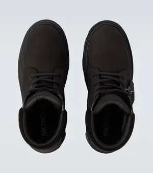 Moncler Peak City Leather Ankle Boots