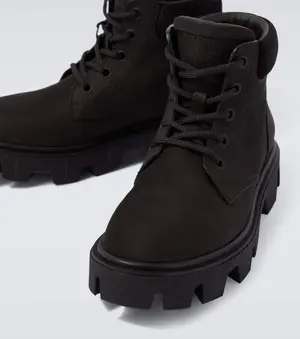 Moncler Peak City Leather Ankle Boots