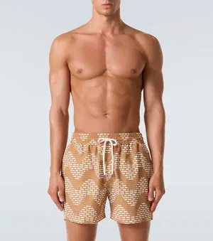 Frescobol Carioca Rio Printed Swim Trunks