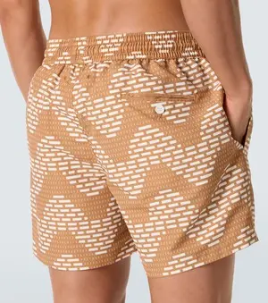 Frescobol Carioca Rio Printed Swim Trunks